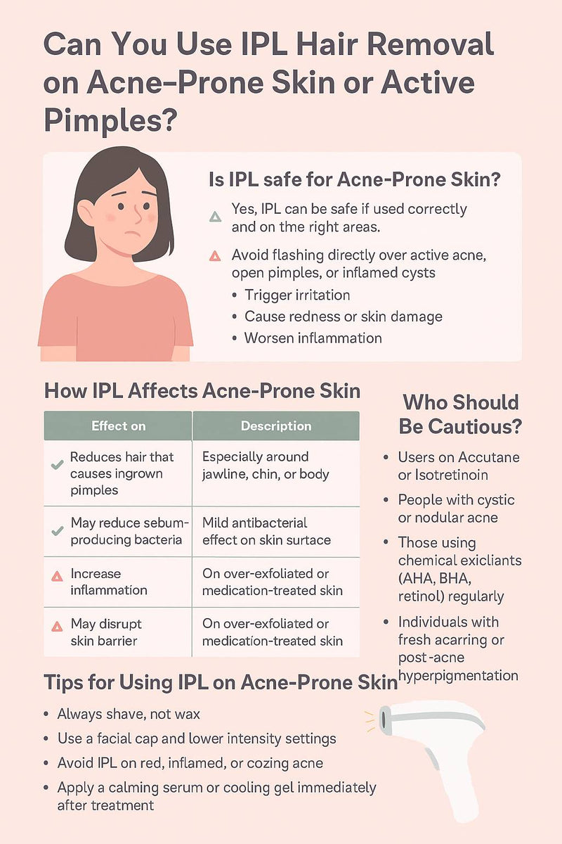 Can You Use IPL Hair Removal on Acne-Prone Skin or Pimples? – The Lux Skins
