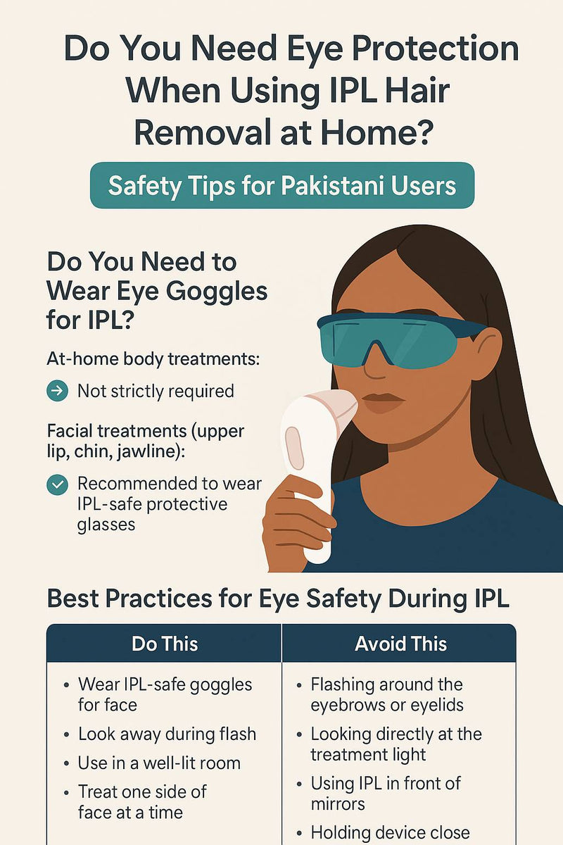 Do You Need Eye Protection for IPL Hair Removal at Home? – The Lux Skins